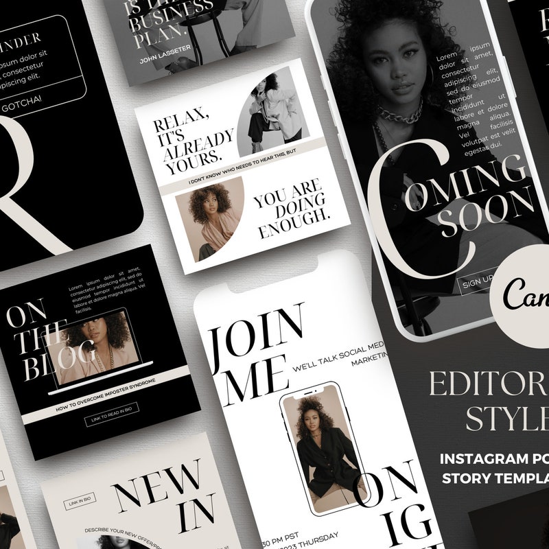 Instagram Magazine Template - Etsy