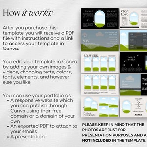 UGC Portfolio Template Canva, UGC Website Template, UGC Media Kit ...