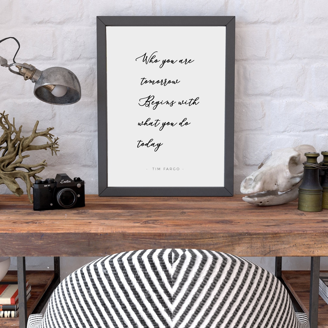 Quote Art Print, Inspirational Quotes, Printable PDF Digital, Wall Art ...