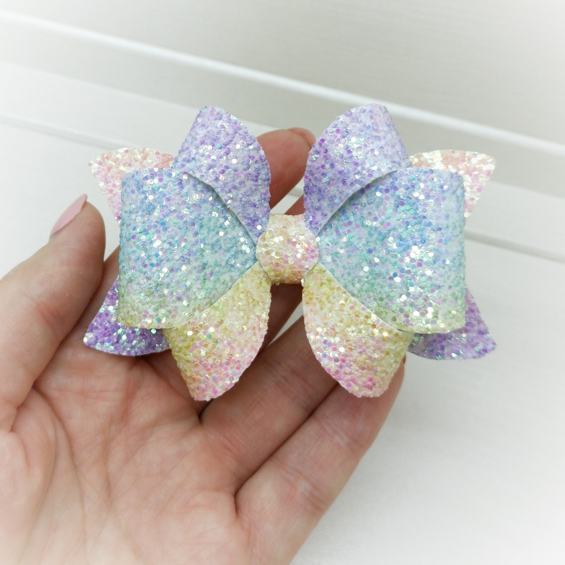 Faux leather bows pattern bow template digital PDF pattern | Etsy