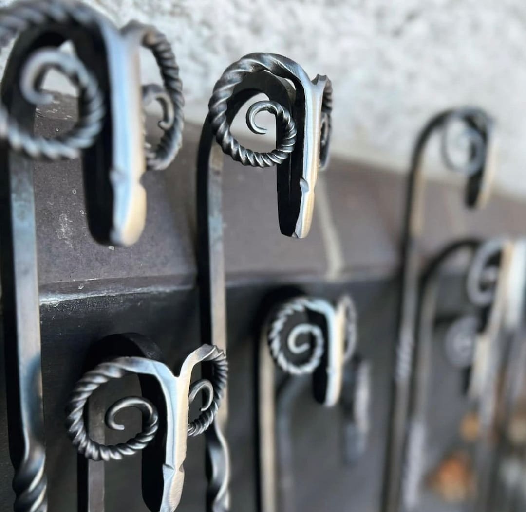 Ram and Stag Head Fire Poker / Hand Forged / Fire Pit Tool / Hand Made ...