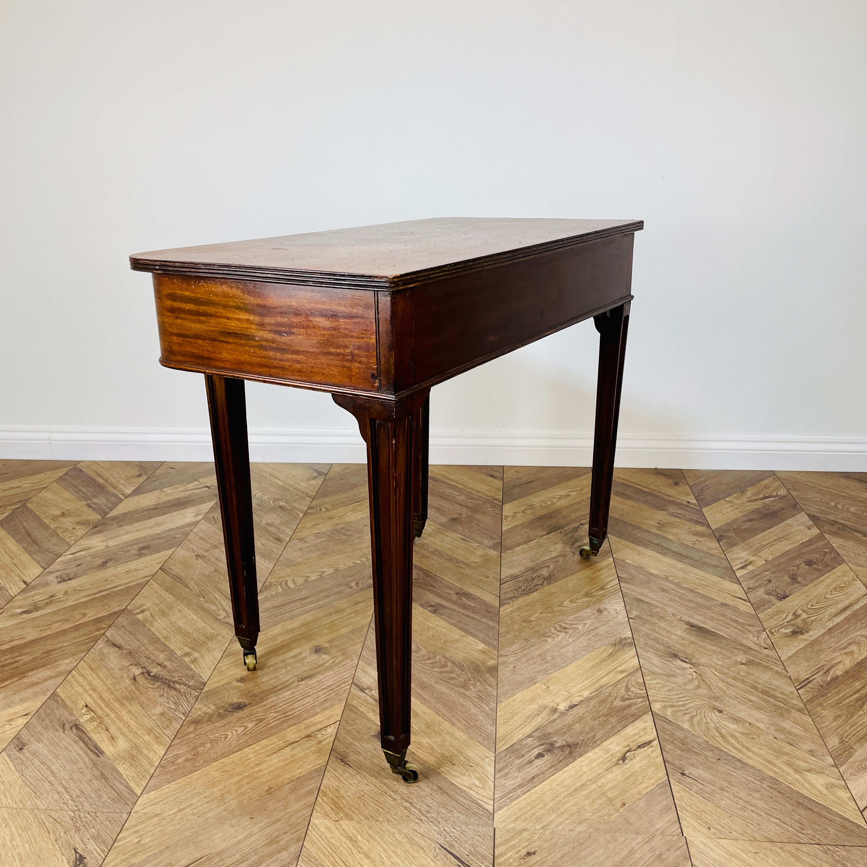 Antique English Side Table With Lift Lid Storage by Elkington Co, 19th ...