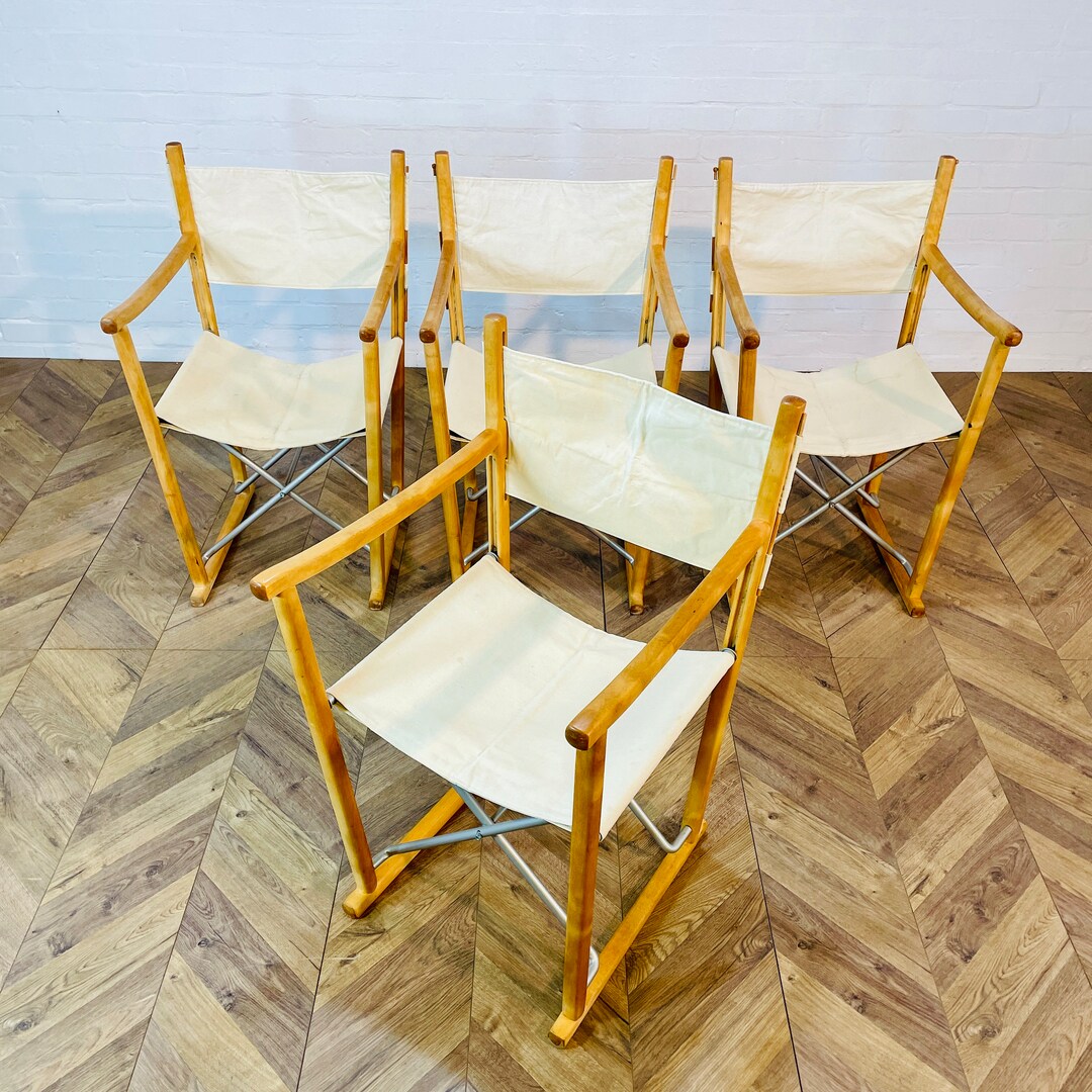 Folding Director Chairs by Peter Karpf for Skagerak trip Trap Denmark ...