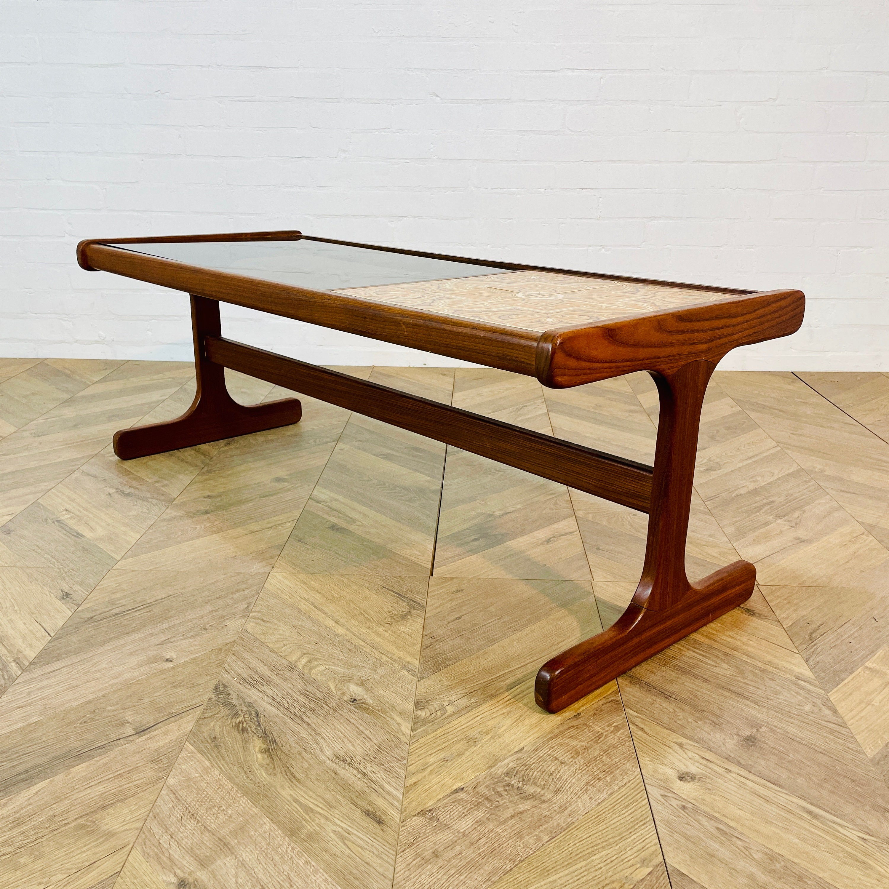 Mid-century G Plan Long Glass + Ceramic Coffee Table, 1960s - Etsy