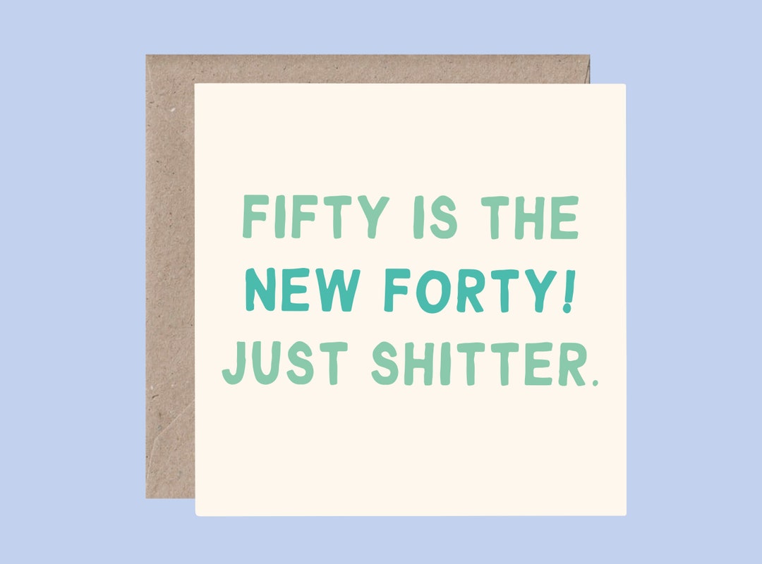 Cheeky 50th Birthday Card Card for Him Card for Her Milestone 30th Birthday Card - Etsy