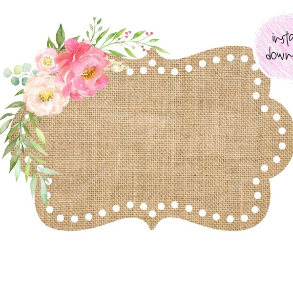 Burlap Frame - Etsy