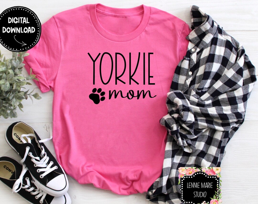 Yorkie Mom SVG, Yorkie Mom PNG File, Yorkie Clipart, Yorkie Clip Art ...
