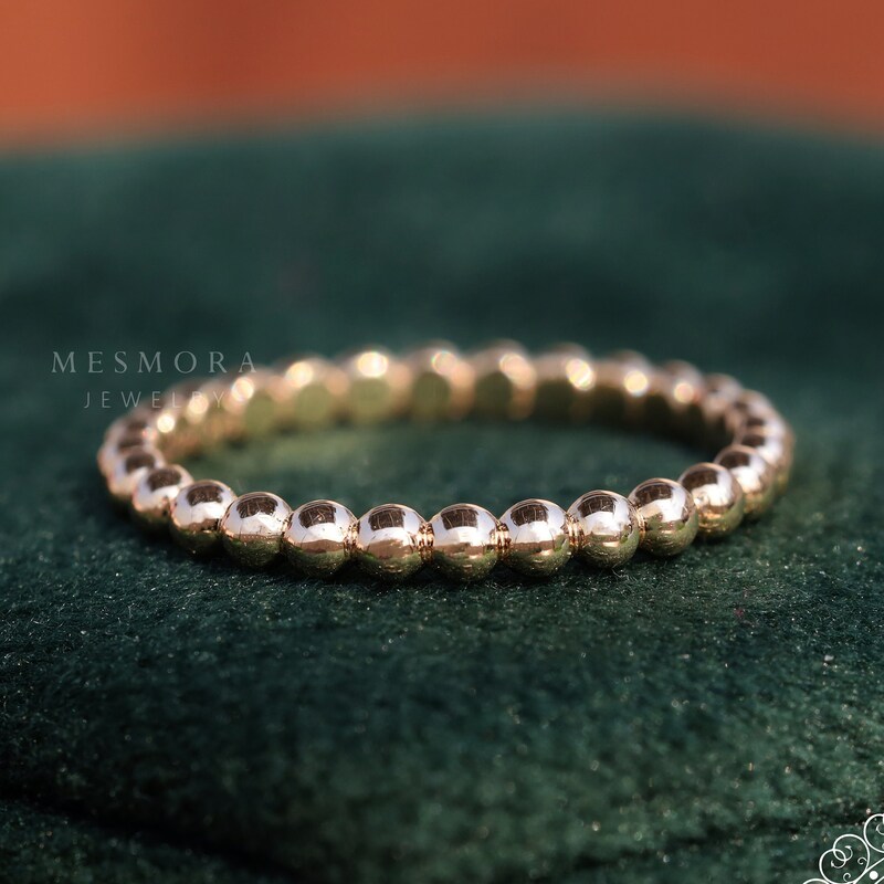 Gold Ball Ring - Etsy