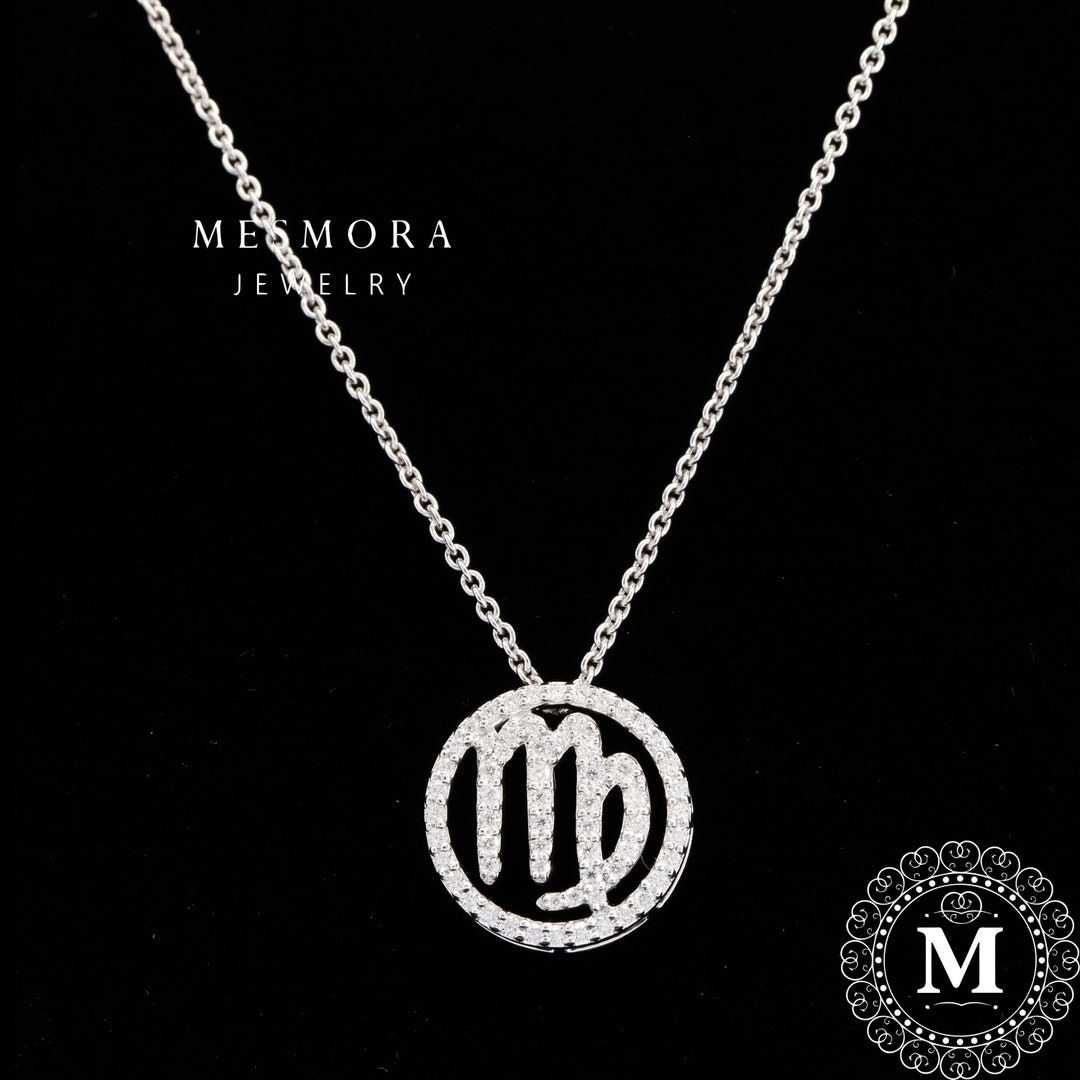 Virgo Necklace Virgo Constellation Necklace 14k Gold Virgo - Etsy