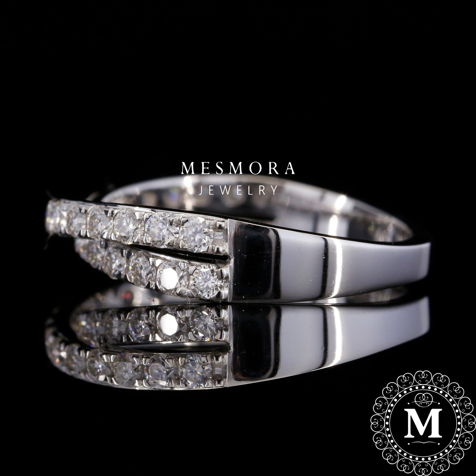 Criss Cross Band Crossover Ring X Ring Geometric Ring | Etsy