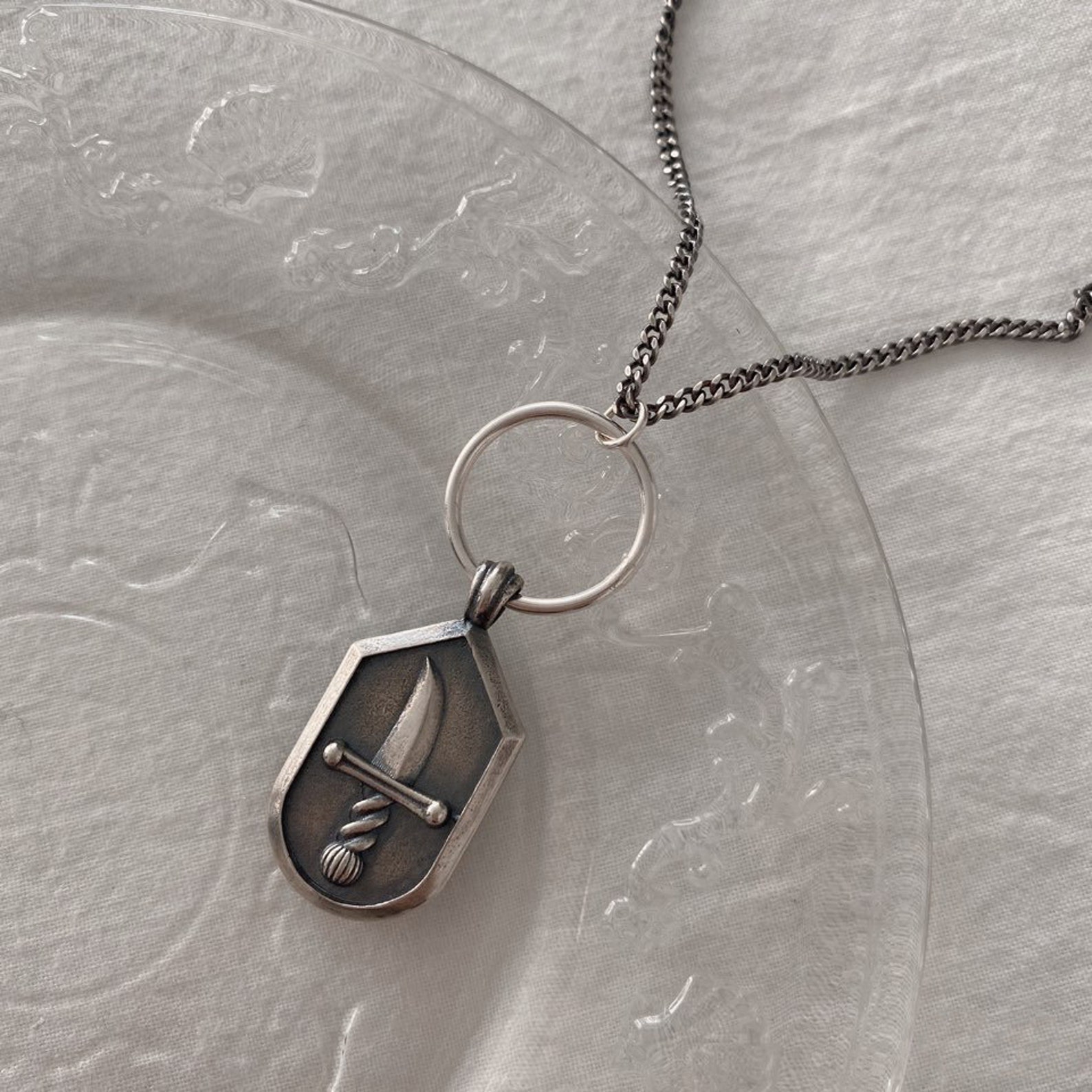 DAGGER NECKLACE, Mens Necklace, Silver Necklace, Handmade Jewelry ...