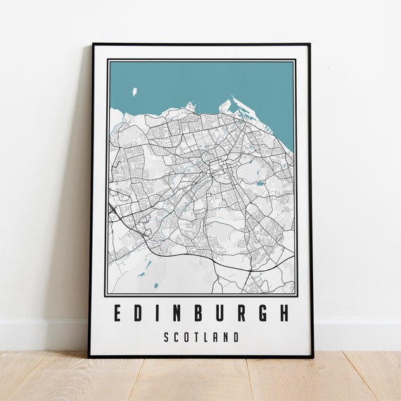Edinburgh Map Digital Download Edinburgh Scotland City Map | Etsy