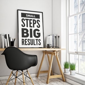 Inspirational Art | Digital Download | Printable Quotes | Small Steps ...