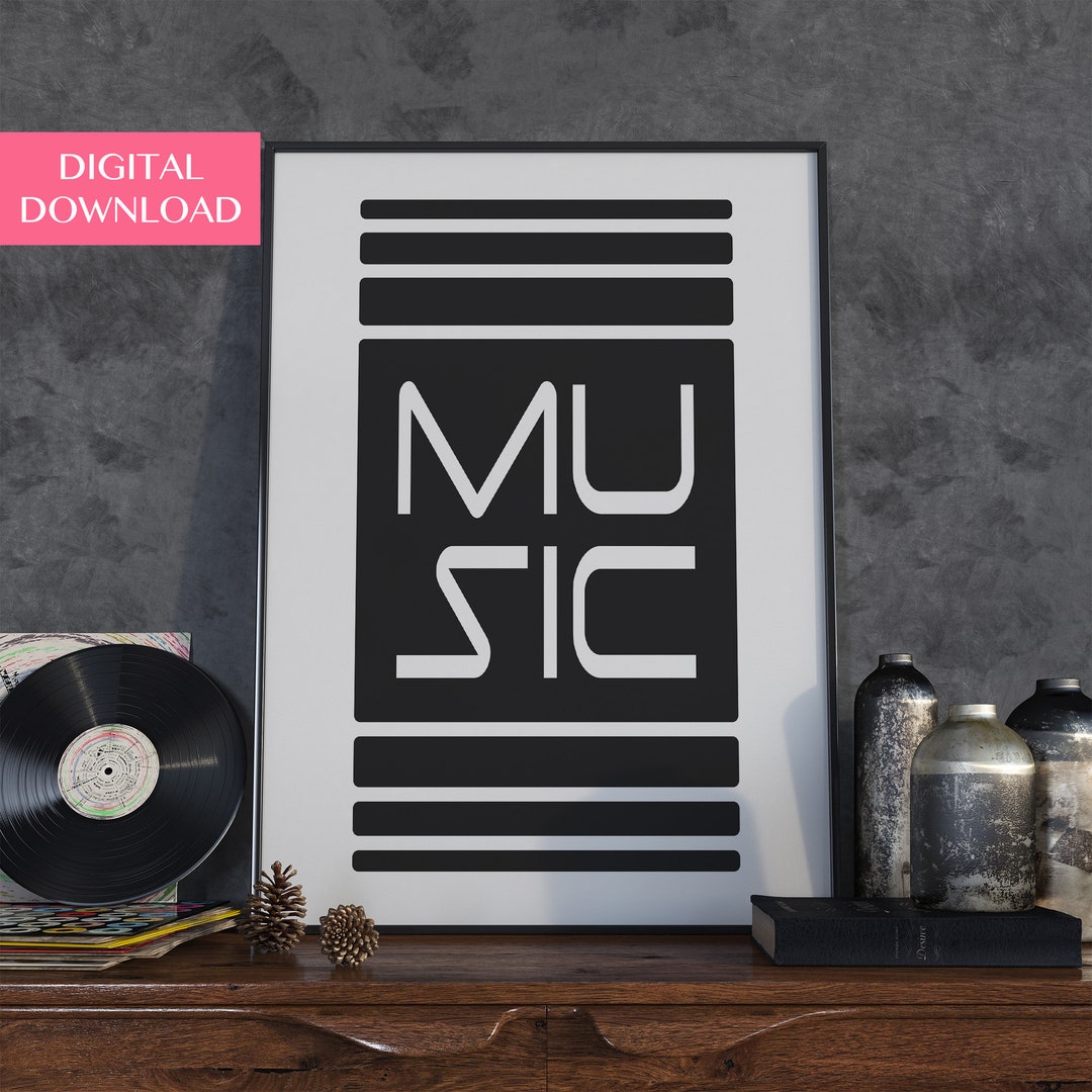 Music Print, Music Studio Decor, Printable Quotes, Musician Gift Idea ...