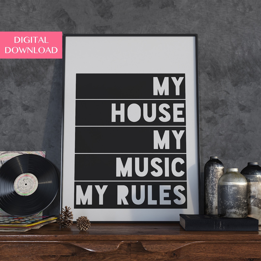 Music Quote, Music Print, Apartment Decor, Downloadable Prints, Home ...