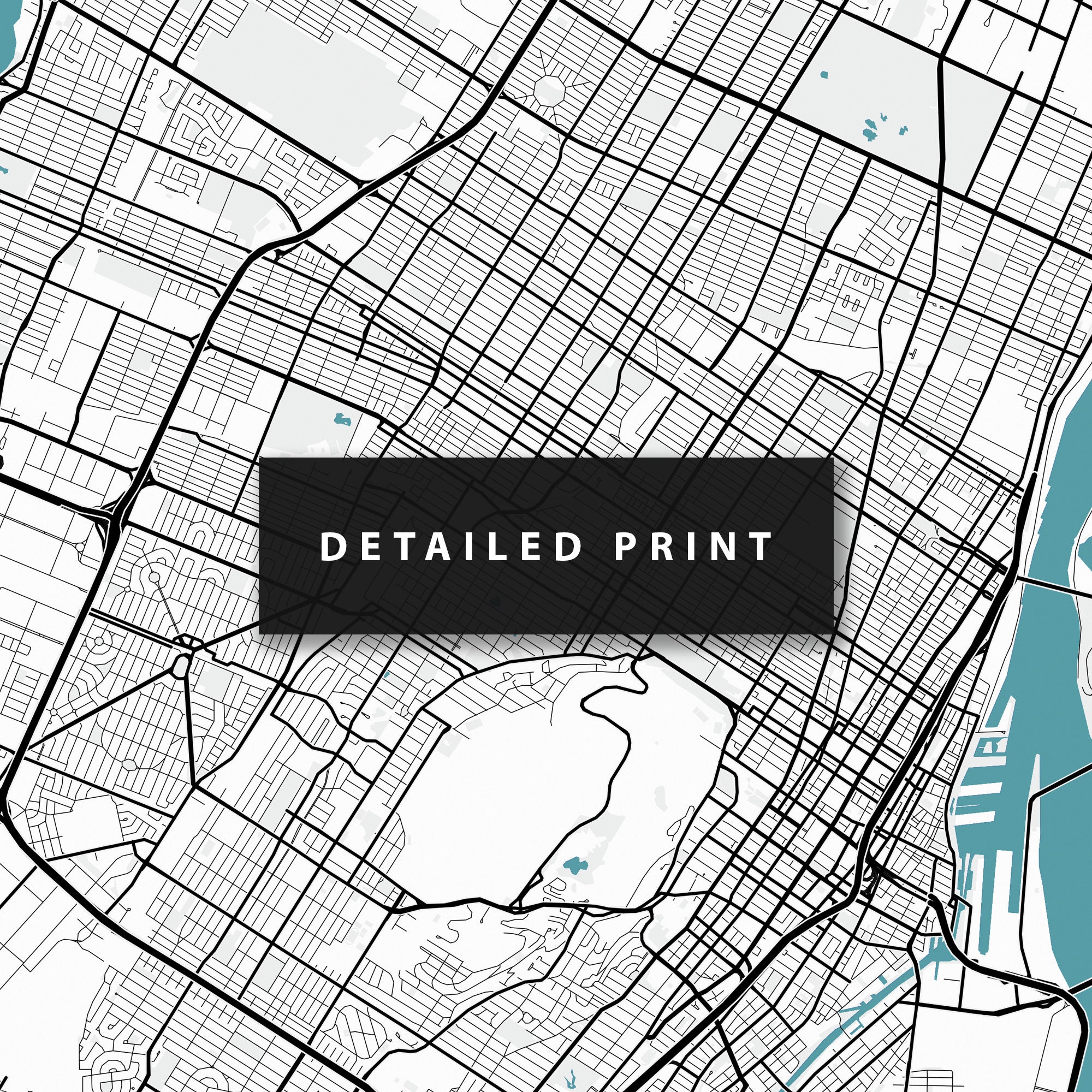 Montreal Map Digital Download, Montreal City Map Poster, Montreal Print ...