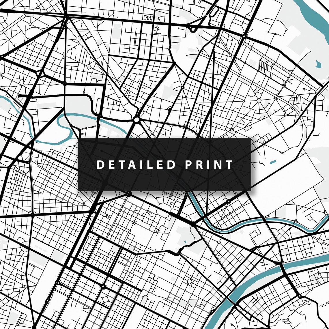 Turin Map Digital Download, Turin City Map Poster, Turin Print Wall Art ...