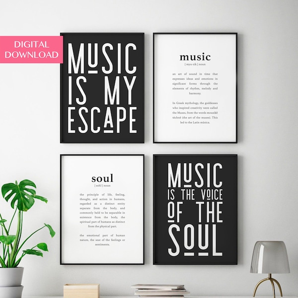 Music Definition Printable Art - Etsy