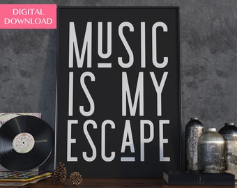 Music is My Escape - Etsy