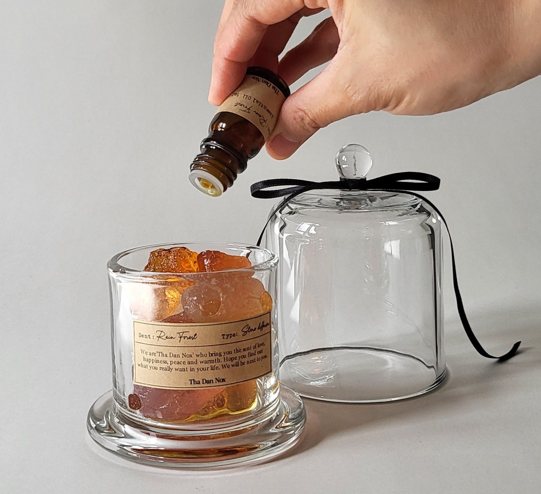 Stone Diffuser - Aroma Essential Oils Stone Diffuser | Glass Dome ...