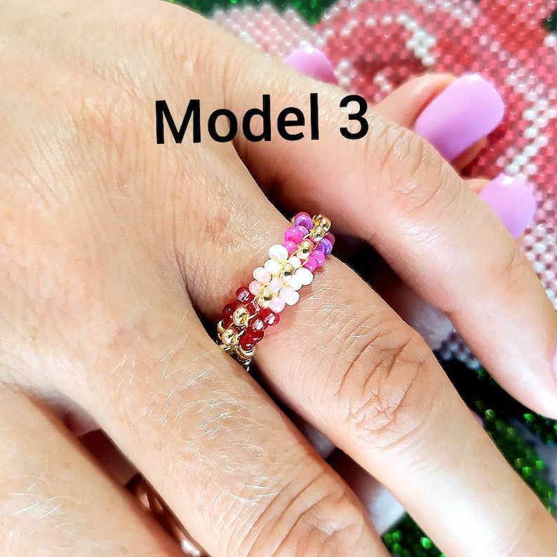 Lesbian Ring Beaded Lesbian Jewelry Lesbian Girlfriend Ts Etsy