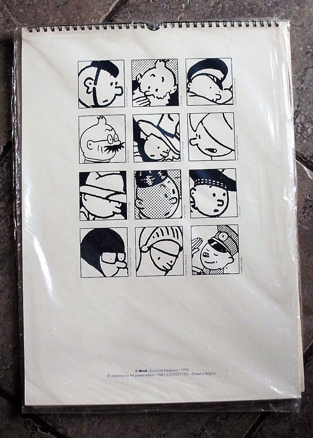 Vintage Calendar Tintin Hergé Nine 90's - Etsy UK