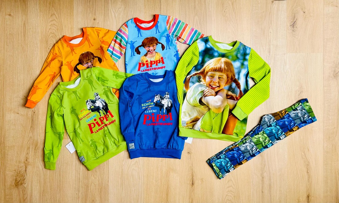 Sweater Pippi Longstocking, Various Designs, Ready for Shipping - Etsy