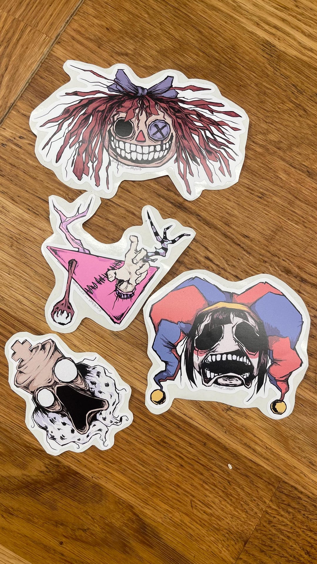 The Amazing Digital Circus / Sticker Set / 4 Stickers / Waterproof ...