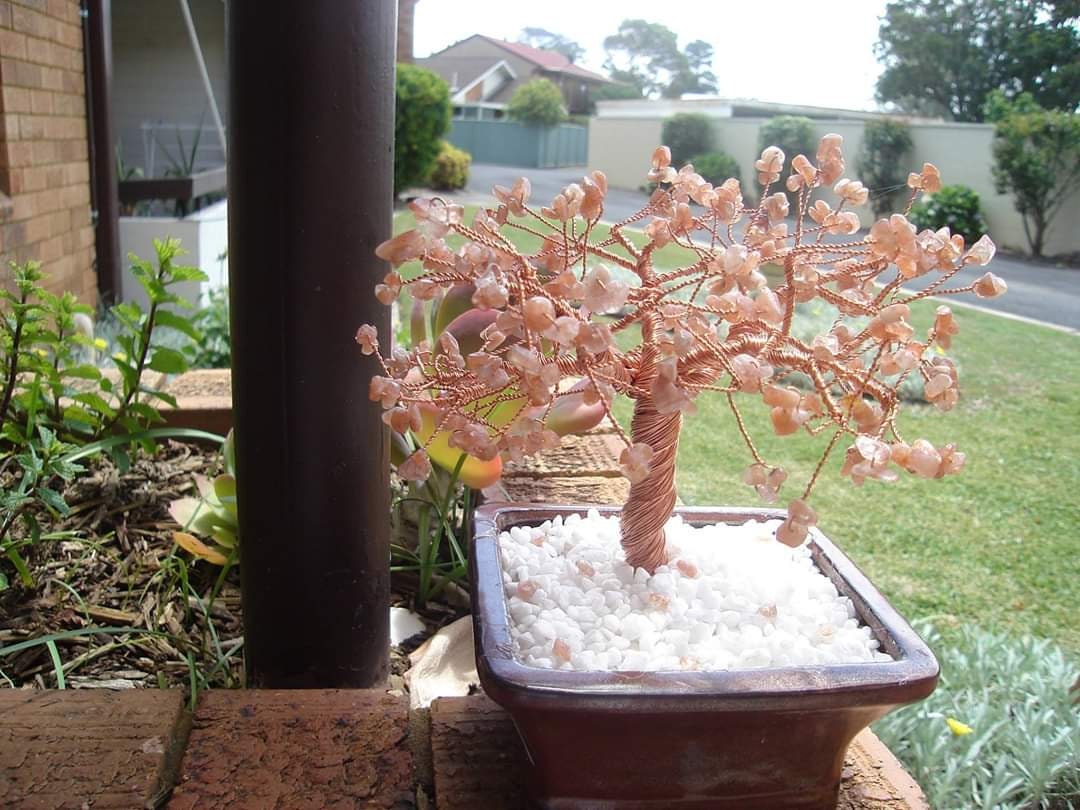 Large Gem Tree, Custom, Handmade, 175 Gems, A-Z gems, Home Decor, Gift ...