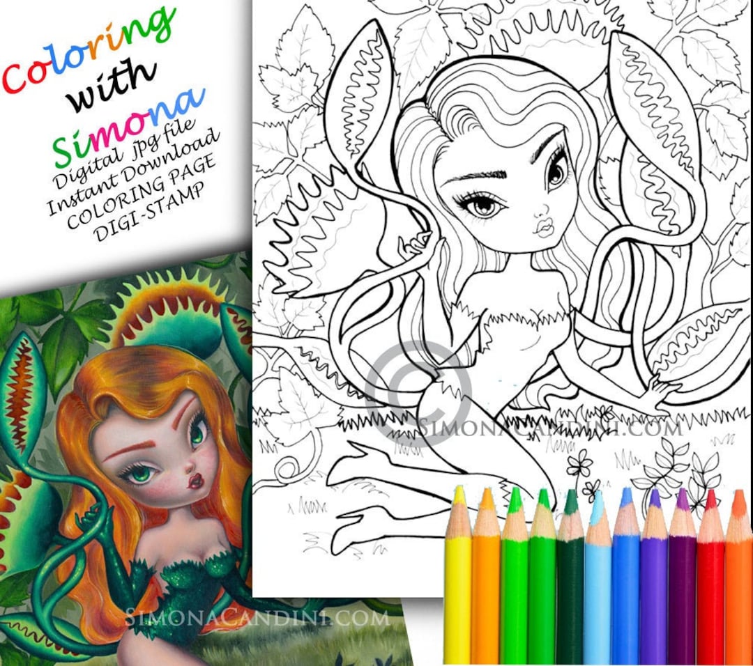 Free Printable Poison Ivy Coloring Pages