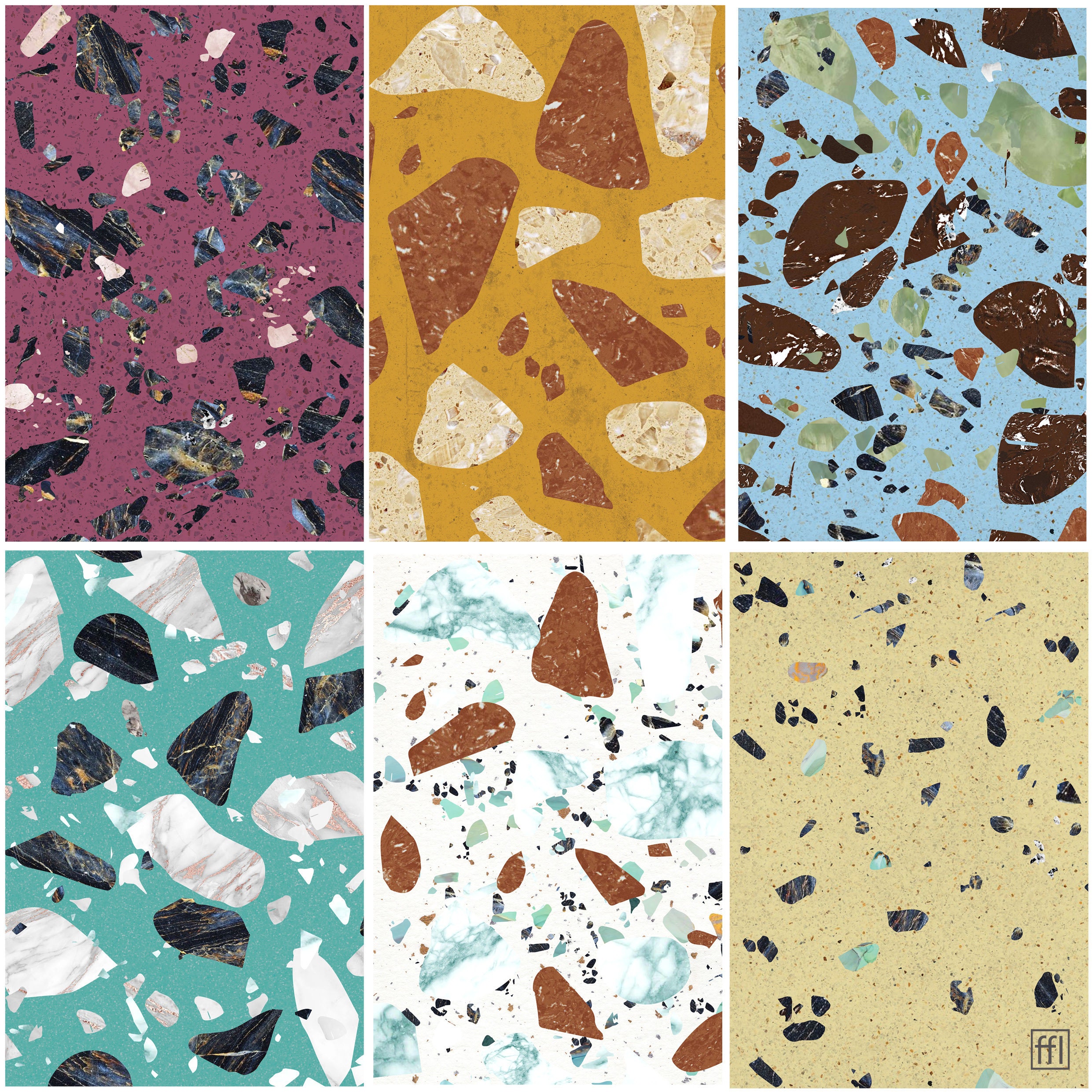 Terrazzo Digital Paper. Terrazzo Texture. Seamless Terrazzo - Etsy