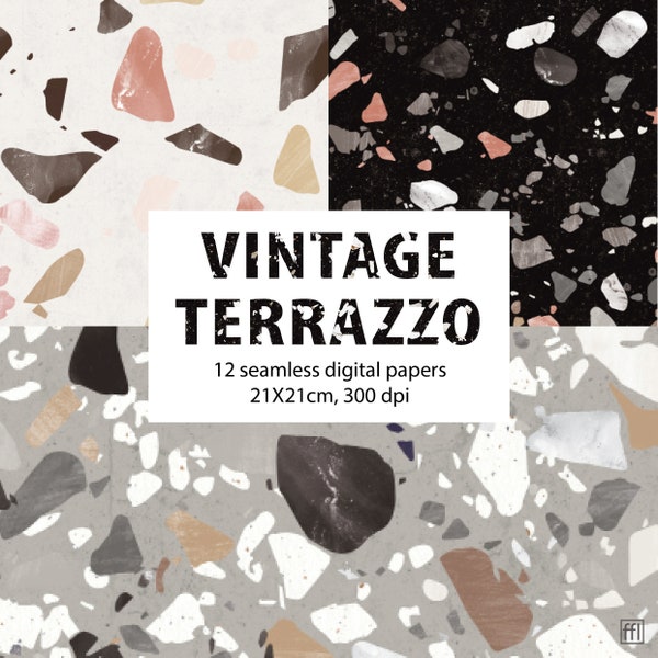 Terrazzo Background - Etsy