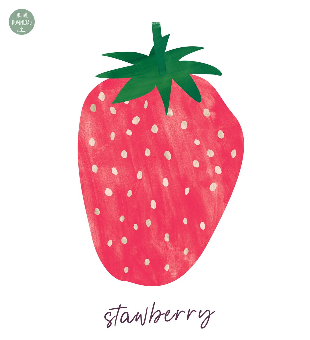 Strawberries Poster | Strawberry Prints Wall Art | Food Posters ...