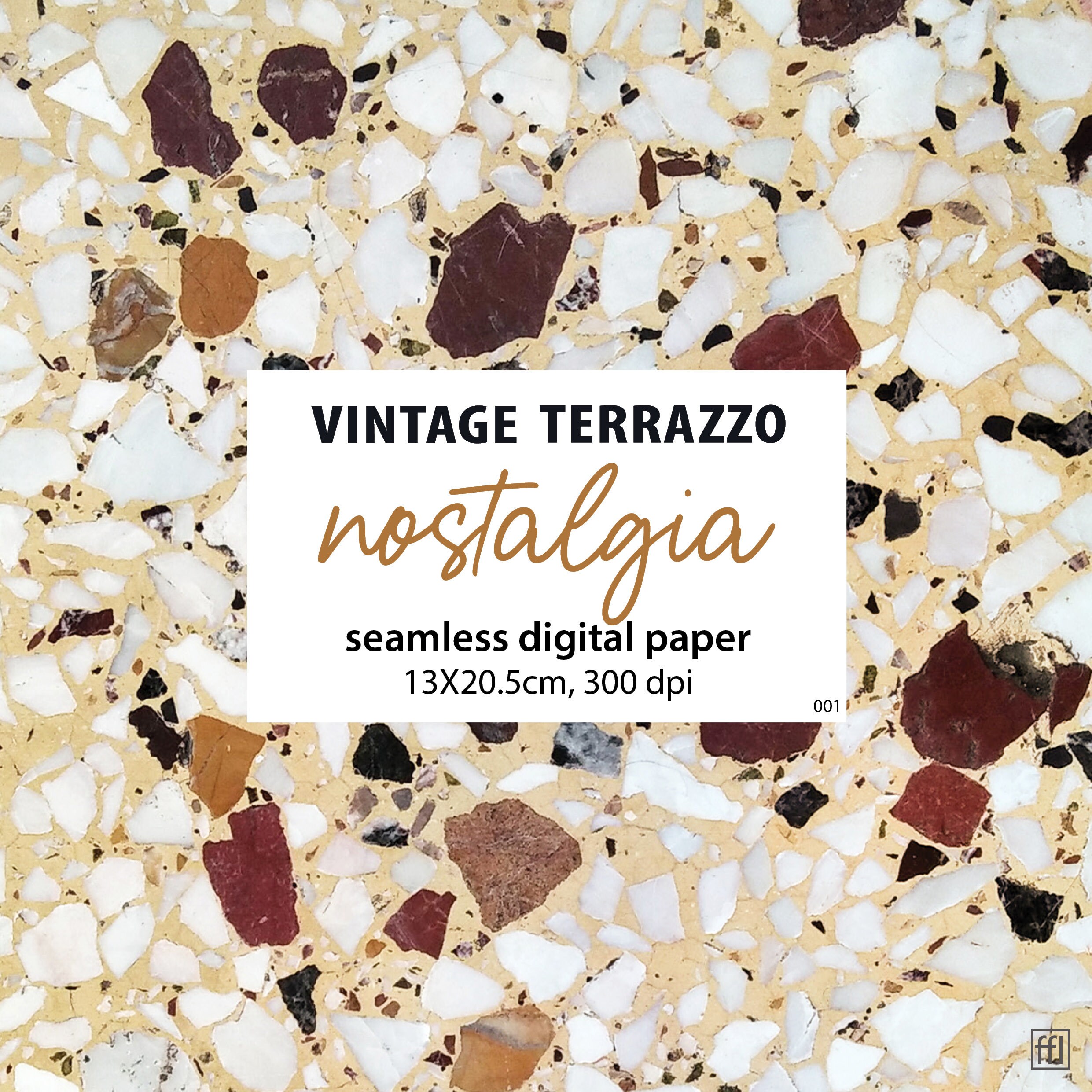 Terrazzo Seamless Digital Paper, Terrazzo Patterns for Wallpaper ...