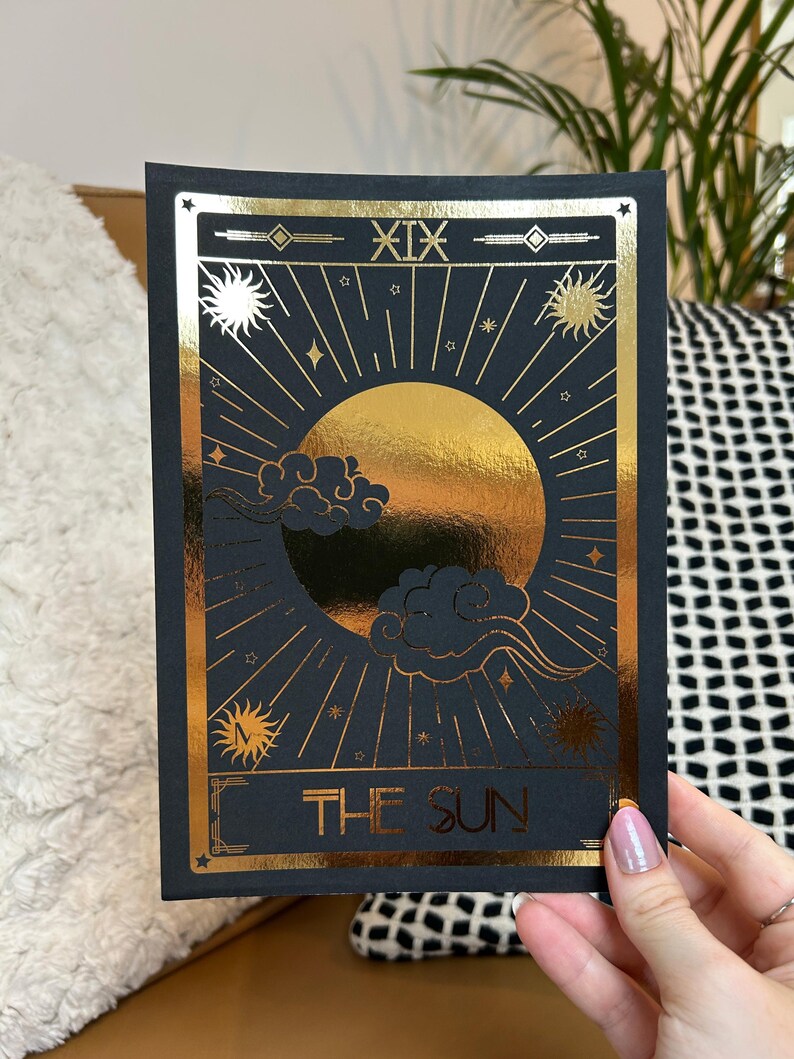 The Sun Card - Etsy