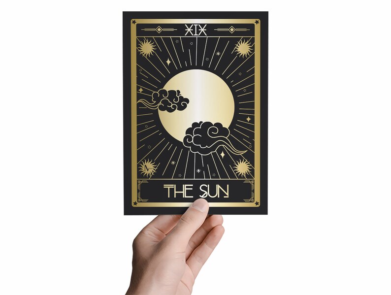 The sun card | Etsy