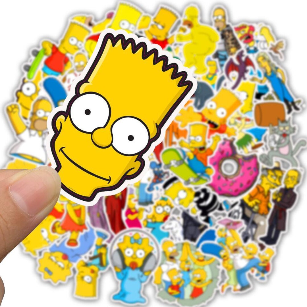 Simpsons Vinyl Stickers Pack of 10 Unique Designs No Duplicates - Etsy
