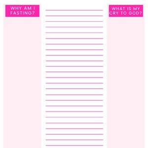 Fasting & Prayer Planner - Etsy