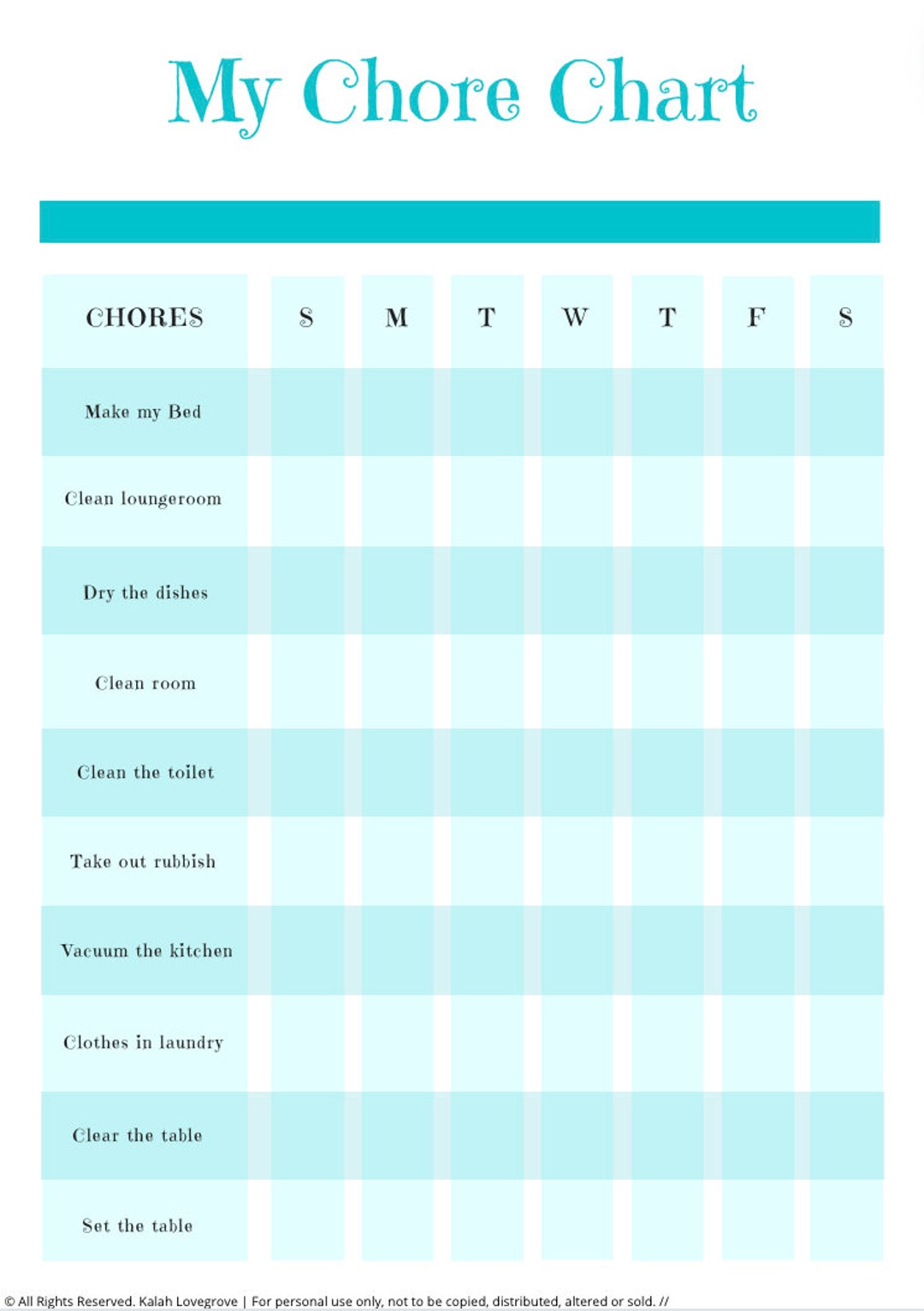 Kids Chore Charts Bundles - Etsy