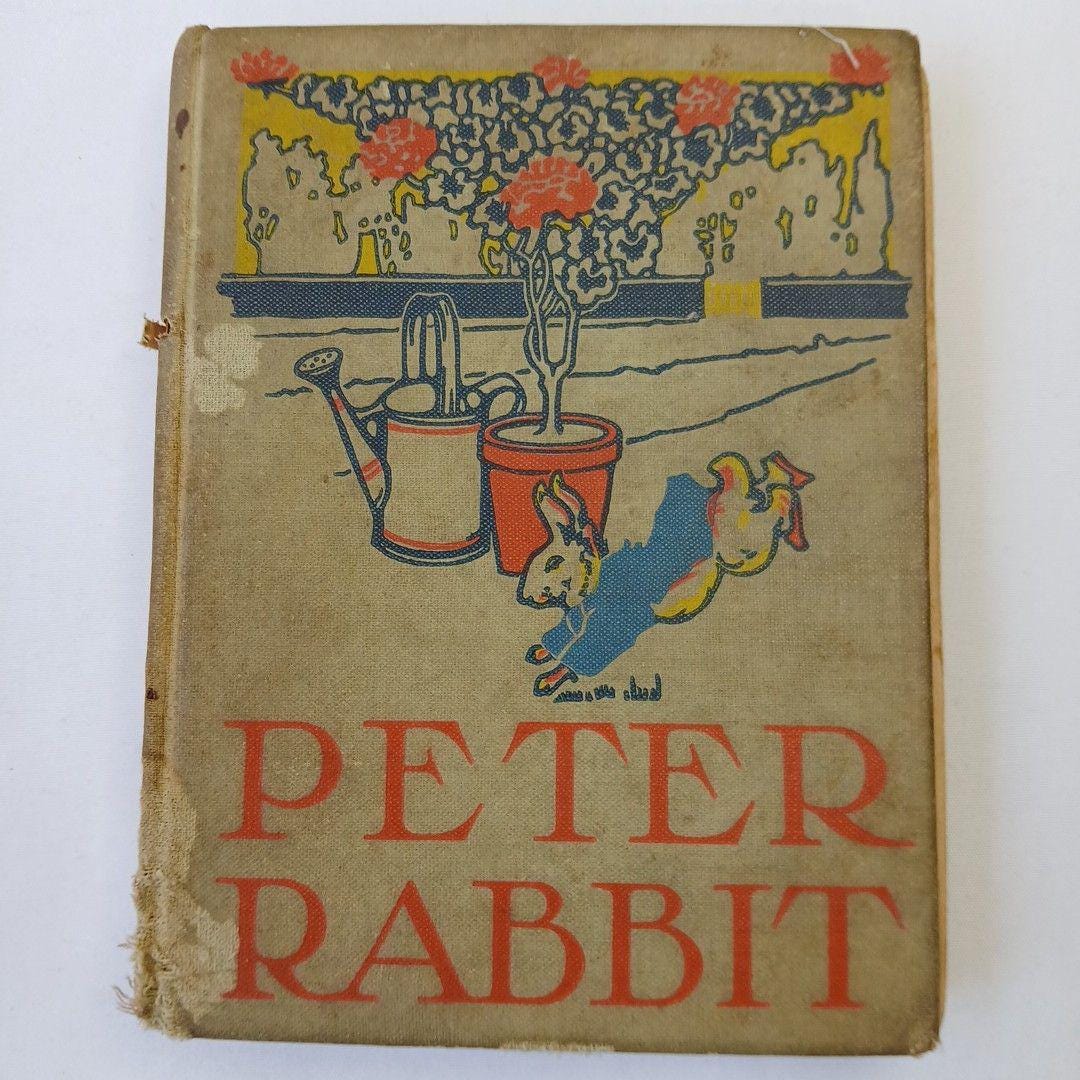 Tale of Peter Rabbit Book Altemus Wee Books Folks 1904 Illustrated - Etsy