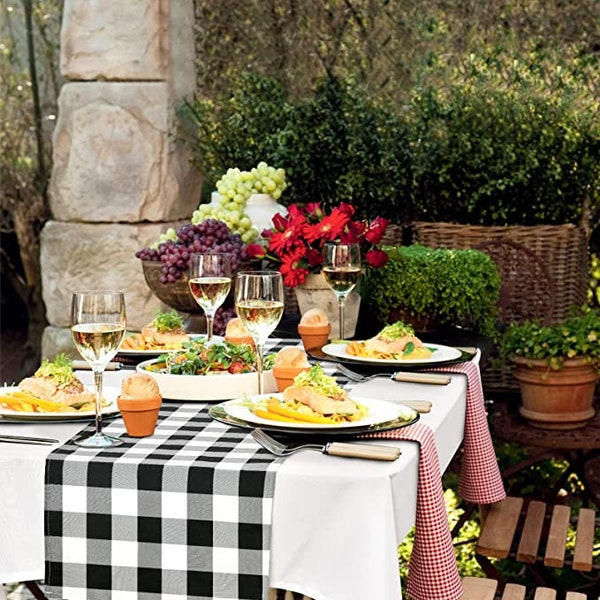 Buffalo Check Table Runner - Etsy