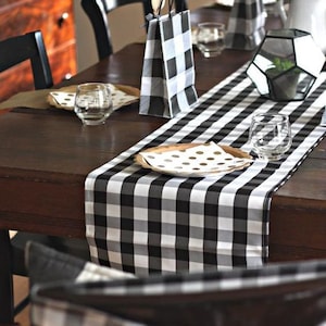 Buffalo Check Table Runner Cotton Buffalo Plaid Classic Stylish Design ...