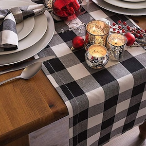 Buffalo Check Table Runner Cotton Buffalo Plaid Classic Stylish Design ...