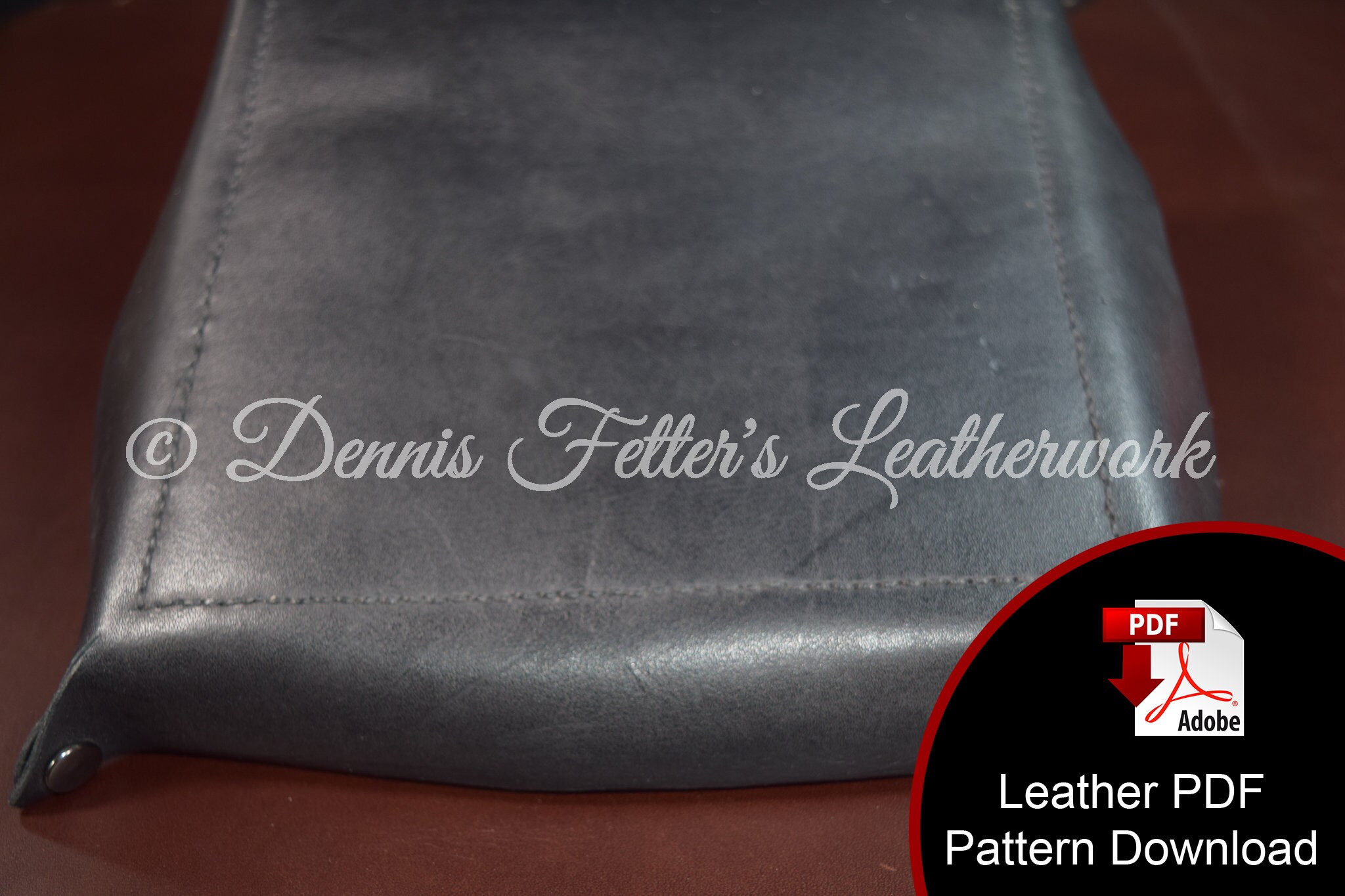 Dice Valet Tray Leather Pattern - Etsy