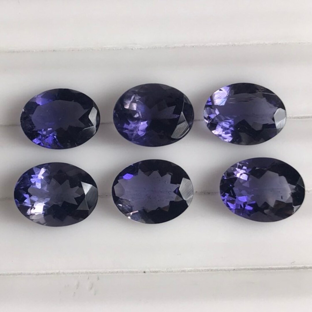 Natural Iolite 7x5mm Faceted Oval Cut Top VS Quality Loose Iolite ...