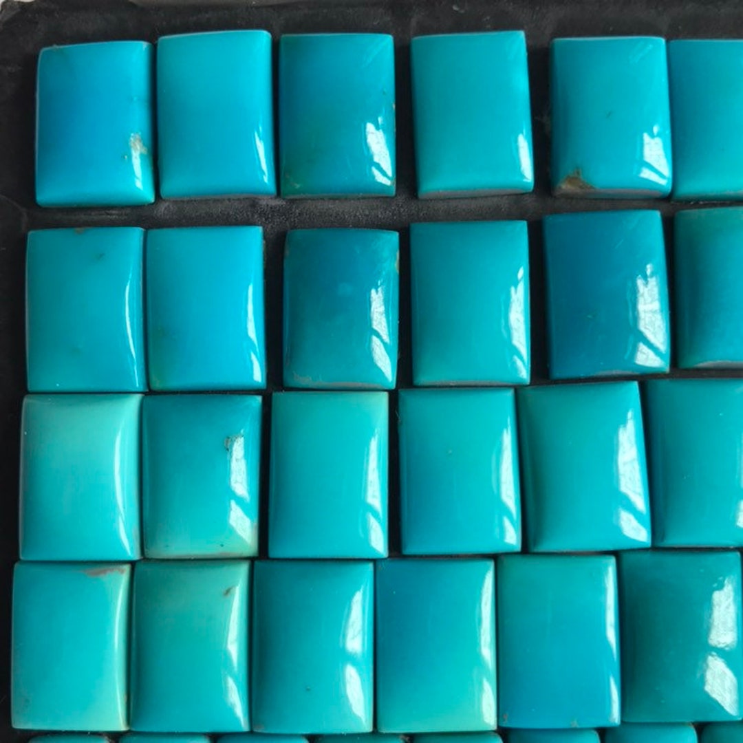 10x12mm Natural Turquoise Smooth Octagon Gemstone Loose - Etsy UK