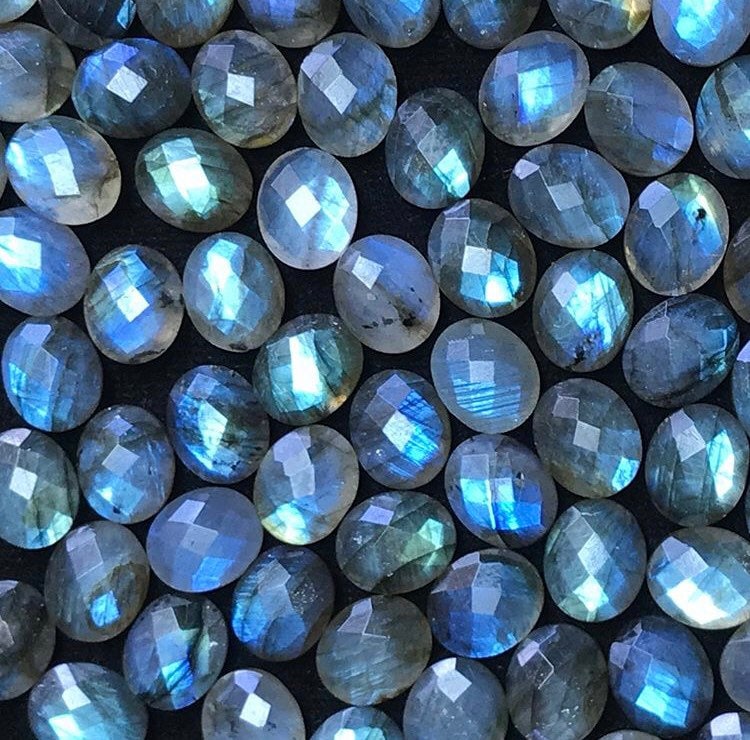 10x12mm Natural Rainbow Moonstone Faceted Briolette Faceted | Etsy