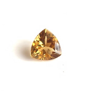 10mm Natural Citrine Trillion Faceted Gemstone Trillion - Etsy