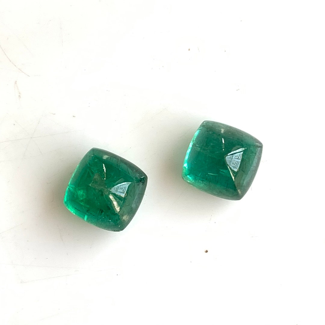 6mm Natural Emerald Smooth Sugarloaf Cabochon Loose Emerald Cabochon ...
