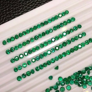 3mm Natural Emerald Round Gemstone Loose Emerald Round Stone - Etsy
